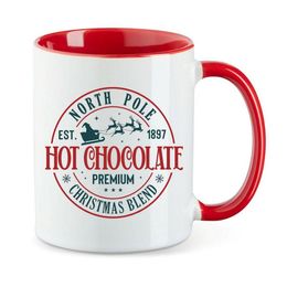 Primawela Tasse Tasse Advent Weihnachten North Pole Kaffeetasse Weihnachtsmotiv