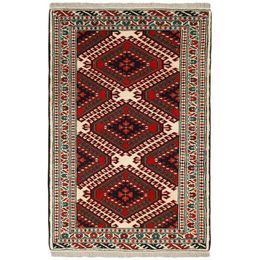 Nain Trading Orientteppich Turkaman 82x124 Handgeknüpfter Orientteppich / Perserteppich