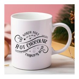 Primawela Tasse Tasse Advent Weihnachten Deko North Pole Kaffeetasse Weihnachtsmotiv
