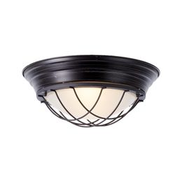 Brilliant Lampe Typhoon Wand- und Deckenleuchte 34cm schwarz antik 2x A60, E27, 25W, geeignet für Normallampen (nicht enthalten) Für LED-Leuchtmittel geeignet