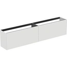 Ideal Standard Conca Waschtisch-Unterschrank T4339Y1 240x37x54cm, ohne Waschtischplatte, 2 Auszüge, Weiß matt lackiert