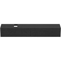 Ideal Standard Conca Waschtisch-Unterschrank T4334Y4 240x50,5x37cm, mit Ausschnitt, 2 Auszüge, Eiche geflammt Furnier