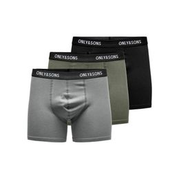 Only & Sons ONLY & SONS Trunk ONSFITZ SOLID BLACK TRUNK 3PACK3854 NOOS (Packung, 3-St), bunt