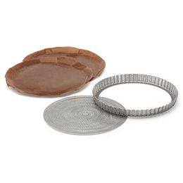 de Buyer Runde Tarteform Edelstahl perforiert