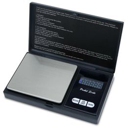 Intirilife - Digitale Feinwaage in schwarz – 500g Elektronische Taschenwaage mit Tara Funktion und LCD-Display - black