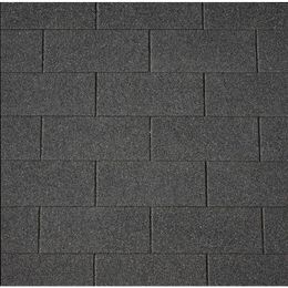 Easy - Rechteck-Dachschindeln schwarz 80 x 33,6 cm Schindel Dach Dachschindel