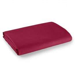 Bettlaken für 1 Person und 2 Personen aus 100% Baumwolle/57 Fäden/cm² - rot - 180 x 290 cm für 1-Personen-Bett - Rouge