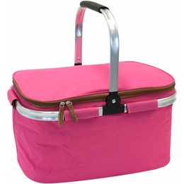 Let The Sun Shine - Einkaufs Korb Premium 23L faltbar Pink Einkaufskorb isoliert 46 cm - Pink