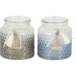 DIJK NATURAL - Dijk Kerzenhalter aus Glas ø 10 x 11 cm Teelichthalter Glas Windlicht