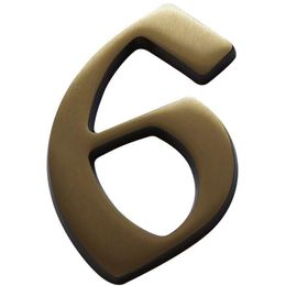 ALPERTEC - Hausnummer 6 Bronze Hausnummern Hausnummerschild