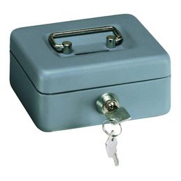 ARREGUI - Elegant Geldkassette aus Stahl, Geldbox, 12,5 cm breit, Abschließbare Kasse mit Einwurfschlitz, Kleine Geldkassette mit Schlüssel,