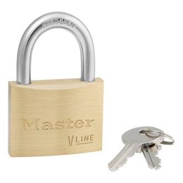 Master Lock Schlüsselschloss V-Line aus Messing Breite 70mm ø 12mm