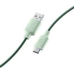 Lade- und Datenkabel grün 100cm usb Type-A auf Type-C usbdatatycsmartg - cellularline