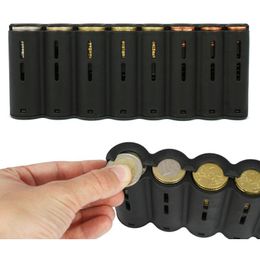HMF - 48820-02 Euro-Münzsortierer, 20,5 cm, für Kellnerbörse, schwarz