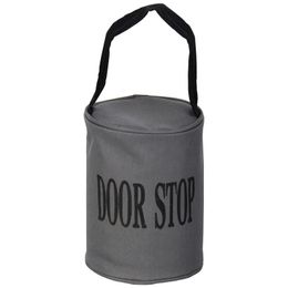 Esschert Design Türstopper Dunkelgrau mit schwarzem Schriftzug Door Stop