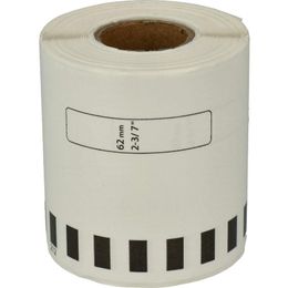 Etiketten-Rolle 62mm x 15,24m kompatibel mit Brother P-Touch QL-580, QL-580N, QL-650 Etiketten-Drucker - Endlosetiketten, premium - vhbw