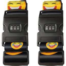 BASI - Koffergurt - set - mit lachenden Smileys - 2 Stück - 2x0006-0311