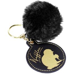 HMB Fantastic Beasts Schlüssel- anhänger Niffler bedruckt, goldfarben/schwarz, Polyurethean, auf Headerkarte.