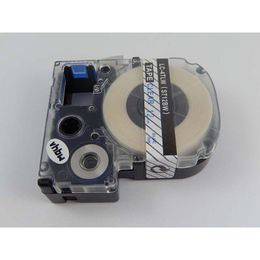 Schriftband-Kassette kompatibel mit Epson LabelWorks LW-1000P, LW-600P Etiketten-Drucker 12mm Blau auf Transparent - vhbw