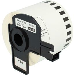 Etiketten-Rolle 62mm x 30,48m (1 Etikette) kompatibel mit Brother pt QL560VP, QL-570, QL-580, QL-580N, QL-650 Etiketten-Drucker - vhbw