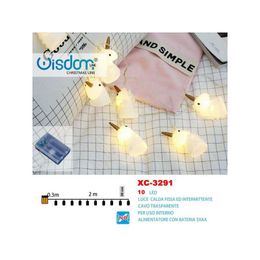 Meditrade GmbH Einhorn lichterkette 10LED batteriebetriebenes warmes licht dauernd+intermittierend XC-3291