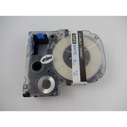 Schriftband-Kassette kompatibel mit Epson LabelWorks LW-1000P, LW-600P Etiketten-Drucker 6mm Blau auf Weiß - vhbw