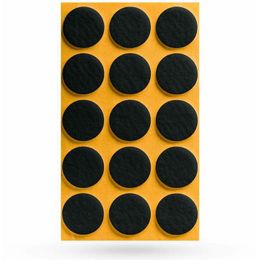 SO-TECH® Filzgleiter ø 28 x 3 mm selbstklebend schwarz - Farbe: Schwarz