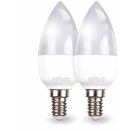 Set mit 2 E14 C37 LED-Lampen Température de Couleur: Blanc neutre 4000K