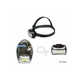 Meditrade GmbH Trade Shop Traesio - 3W led kopf taschenlampe cob stirnlampe wandern fischen einstellbares licht DT-2034
