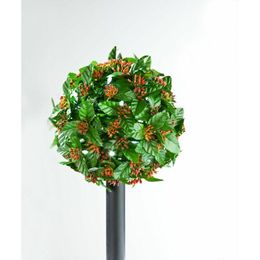 BURI Led Solar Gartendeko Blumenkasten Laterne Solarleuchte Lichterkette Kunstpflanze