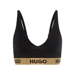 Hugo Triangel-BH TRIANGLE PADD.SPORTY mit Hugo Logo auf dem Bund, schwarz