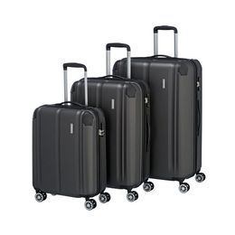 Travelite Trolley City 3er Set ABS Hartschalen Trolley 4-Rad Koffer 073040