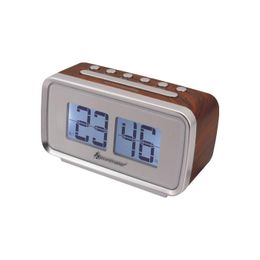 Soundmaster UR105BR Retro Radiowecker Uhrenradio Dualalarm LCD Display Sleeptimer Retro-Radio