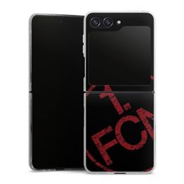 DeinDesign Galaxy Z Flip 5 Handy Hard Case Schutzh&uuml;lle transparent Smartphone Handy H&uuml;lle 1. Fcn Merchandise Texture Hard Case