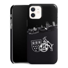 DeinDesign iPhone 12 Handy Premium Case Smartphone Handyh&uuml;lle Schutzh&uuml;lle gl&auml;nzend 1. Fc K&ouml;ln Official Licensed Product Skyline Premium Case