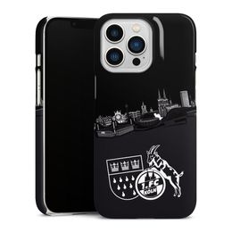 DeinDesign iPhone 13 Pro Handy Premium Case Smartphone Handyh&uuml;lle Schutzh&uuml;lle gl&auml;nzend Skyline Official Licensed Product 1. Fc K&ouml;ln Premium Case
