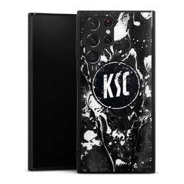 DeinDesign Galaxy S22 Ultra Handy Silikon H&uuml;lle Case schwarz Handyh&uuml;lle Karlsruher Sc Ksc Official Licensed Product