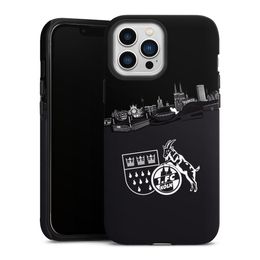 DeinDesign iPhone 13 Pro Max Handy Panzer Handyh&uuml;lle robuste Outdoor H&uuml;lle Schutzh&uuml;lle matt Skyline Official Licensed Product 1. Fc K&ouml;ln Tough Case