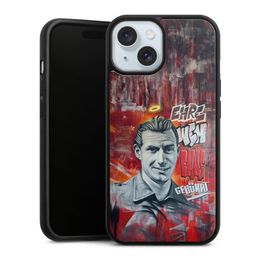 DeinDesign iPhone 15 Handy Gallery Case Handyh&uuml;lle 9H Geh&auml;rtetes Glas R&uuml;ckseite H&uuml;lle 1. Fc Kaiserslautern 1. Fck Fritz Walter Gallery Case