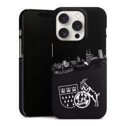 DeinDesign iPhone 15 Pro Handy Premium Case Smartphone Handyh&uuml;lle Schutzh&uuml;lle matt Skyline Official Licensed Product 1. Fc K&ouml;ln Premium Case