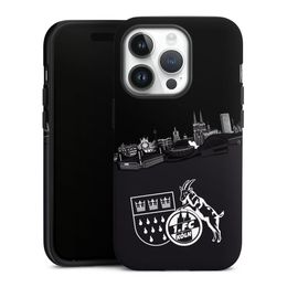 DeinDesign iPhone 14 Pro Handy Panzer Handyh&uuml;lle robuste Outdoor H&uuml;lle Schutzh&uuml;lle matt Skyline Official Licensed Product 1. Fc K&ouml;ln Tough Case
