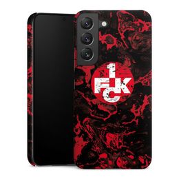 DeinDesign Galaxy S22 Handy Premium Case Smartphone Handyh&uuml;lle Schutzh&uuml;lle matt 1. Fc Kaiserslautern 1. Fck Logo Premium Case