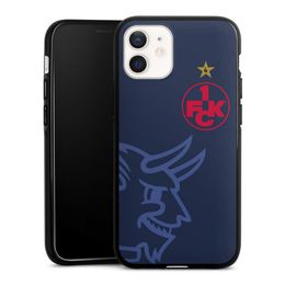 DeinDesign iPhone 12 mini Handy Silikon H&uuml;lle Case schwarz Handyh&uuml;lle Logo 1. Fc Kaiserslautern 1. Fck