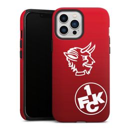 DeinDesign iPhone 13 Pro Max Handy Panzer Handyh&uuml;lle robuste Outdoor H&uuml;lle Schutzh&uuml;lle matt Devil Official Licensed Product 1. Fc Kaiserslautern Tough Case