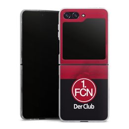DeinDesign Galaxy Z Flip 5 Handy Hard Case Schutzh&uuml;lle transparent Smartphone Handy H&uuml;lle Official Licensed Product Der Club 1. Fc N&uuml;rnberg Hard Case