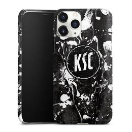 DeinDesign iPhone 11 Pro Handy Premium Case Smartphone Handyh&uuml;lle Schutzh&uuml;lle gl&auml;nzend Official Licensed Product Ksc Karlsruher Sc Premium Case