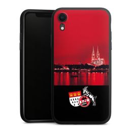 DeinDesign iPhone Xr Handy Premium Silikon H&uuml;lle Handyh&uuml;lle schwarz Case 1. Fc K&ouml;ln Skyline Official Licensed Product Silikon Premium Case