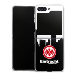 DeinDesign Galaxy Z Flip 5 Handy Hard Case Schutzh&uuml;lle transparent Smartphone Handy H&uuml;lle Official Licensed Product Sge Eintracht Frankfurt Hard Case