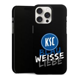 DeinDesign iPhone 15 Pro Max Handy Premium Case Smartphone Handyh&uuml;lle Schutzh&uuml;lle matt Ksc Karlsruher Sc Official Licensed Product Premium Case