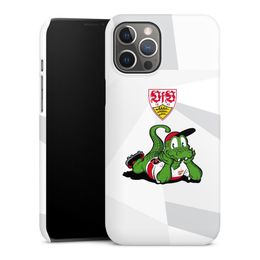 DeinDesign iPhone 12 Pro Max Handy Premium Case Smartphone Handyh&uuml;lle Schutzh&uuml;lle matt Official Licensed Product Mascot Vfb Stuttgart Premium Case